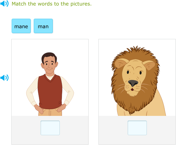 IXL | Match the short a and long a words to pictures | 2nd grade ...