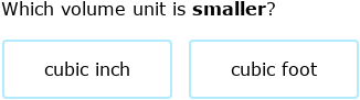 IXL | Compare cubic units | 5th grade math