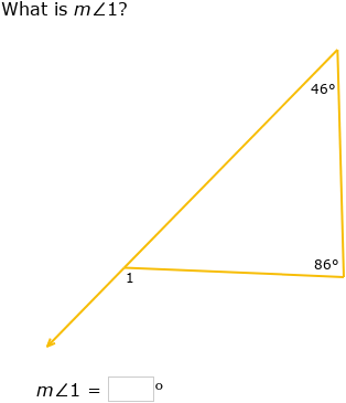 IXL | Exterior angles: find angle measures | 7th grade math