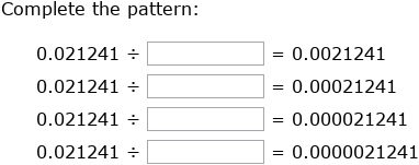 IXL | Decimal division patterns over increasing place values | 5th ...
