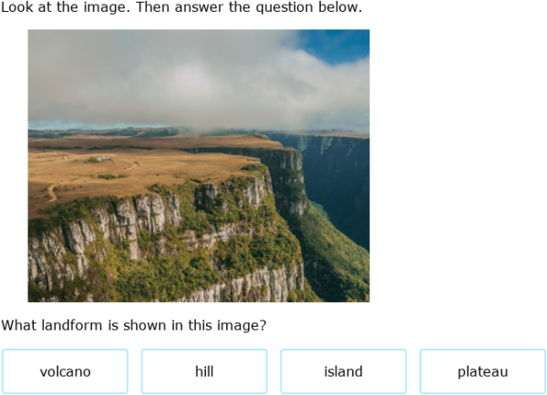 IXL | Identify Earth's land features using photographs | 2nd grade ...