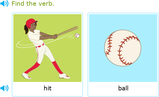 IXL | Find the action verb with images | Kindergarten language arts