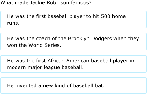 IXL | Jackie Robinson | 2nd grade social studies