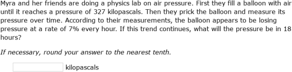IXL - Exponential decay: word problems (Algebra 1 practice)