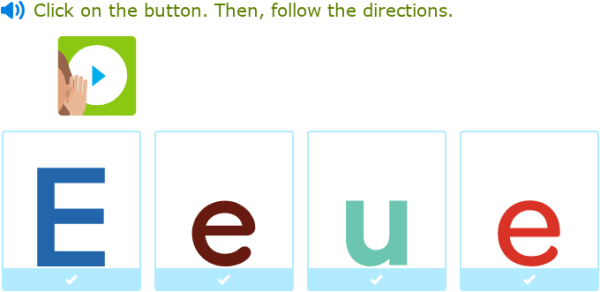 IXL | Review the letters E–H | Kindergarten language arts