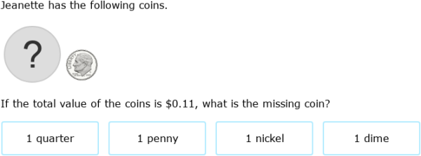 IXL | Find the number of each type of coin | 6th grade math