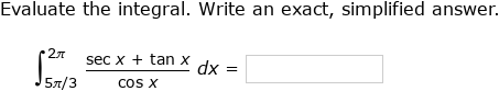 IXL - Evaluate definite integrals involving trigonometric functions ...