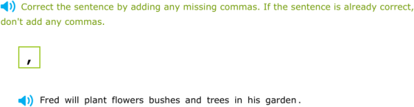 IXL | Commas with a series | 2nd grade language arts
