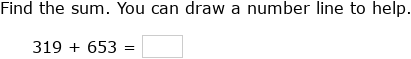 IXL | Use number lines to add three-digit numbers | 3rd grade math