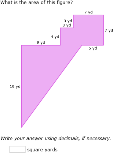 IXL | Area of compound figures with triangles | 6th grade math