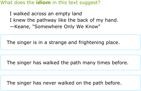 IXL | Interpret figures of speech | 7th grade language arts