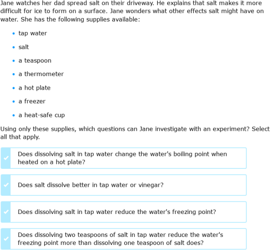 IXL - Identify questions that can be investigated with a set of ...