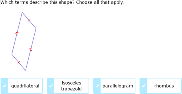 IXL - Classify quadrilaterals I (Geometry practice)