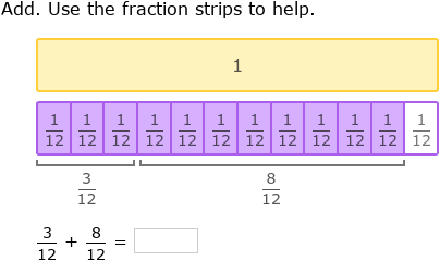 IXL | Add fractions with like denominators using strip models | 3rd ...