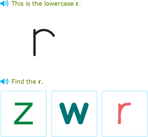IXL | Learn the letter R | Pre-K language arts