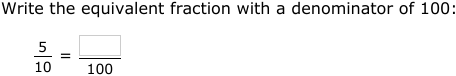 IXL | Find equivalent fractions with denominators of 10 and 100 | 3rd ...