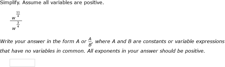 Simplify Exponents