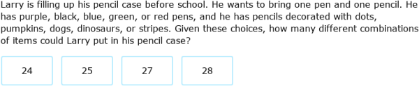 IXL | List the combinations | 2nd grade math