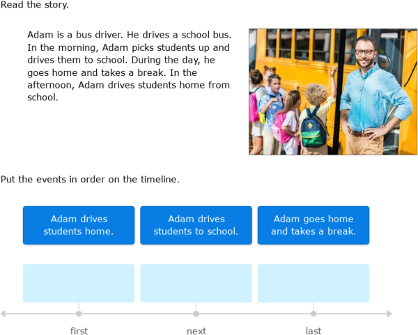 IXL | Introduction to timelines | 2nd grade social studies