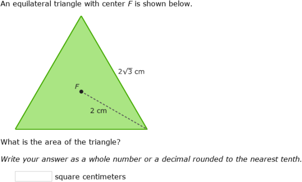 IXL - Area of equilateral triangles and regular hexagons (Geometry ...
