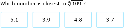 IXL - Estimate square roots and cube roots (Algebra 2 practice)