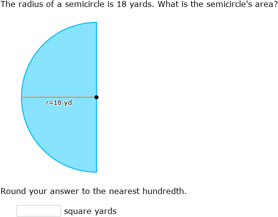IXL | Area of semicircles and quarter circles | 6th grade math