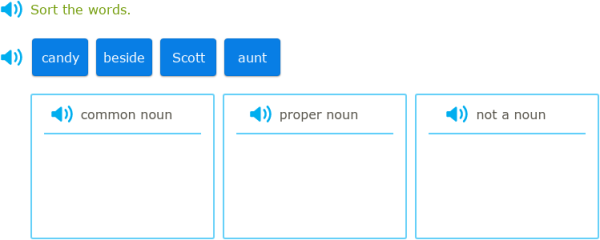IXL | Sort common and proper nouns | 2nd grade language arts