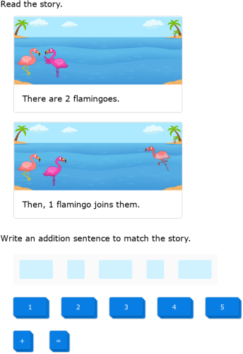 IXL | Write addition sentences for word problems with pictures - sums ...
