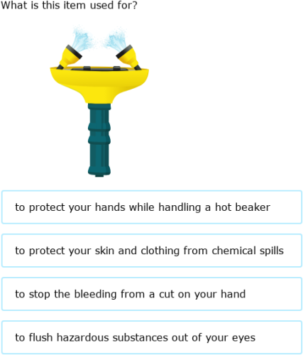 IXL | Laboratory safety equipment | 8th grade science