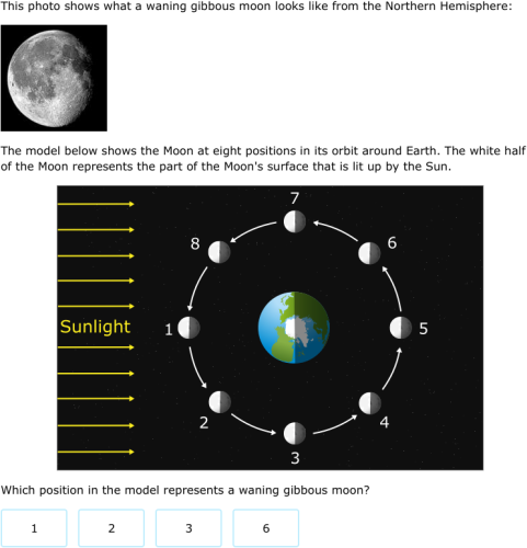 IXL | Identify phases of the Moon | 8th grade science