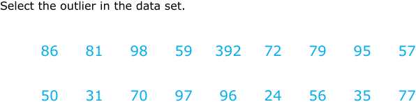 IXL - Identify an outlier (Precalculus practice)