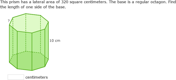 IXL - Lateral area (Geometry practice)