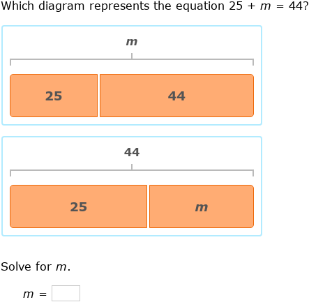 IXL | Model and solve addition and subtraction equations using diagrams ...