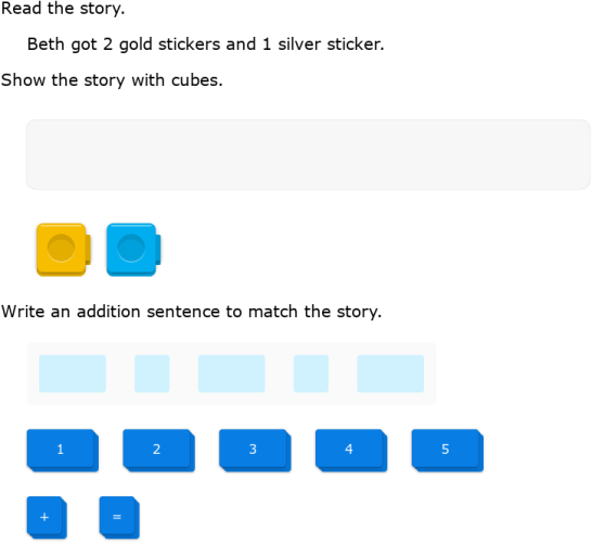 IXL | Model and write addition sentences for word problems - sums up to ...