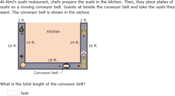 IXL | Perimeter of complex figures: word problems | 6th grade math