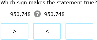 IXL | Compare numbers up to one million | 3rd grade math