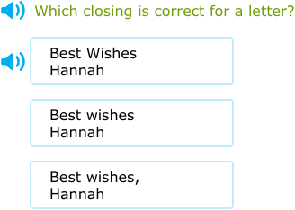 IXL | Greetings and closings of letters | 2nd grade language arts