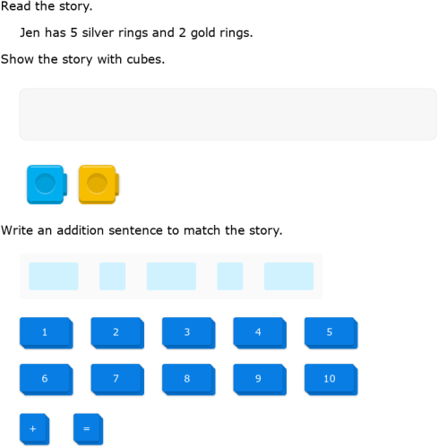 IXL | Model and write addition and subtraction sentences for word ...