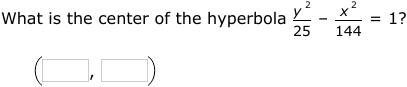 IXL - Find the center of a hyperbola (Algebra 2 practice)