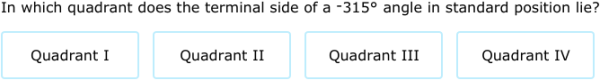 IXL - Quadrants (Algebra 2 practice)