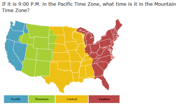 IXL - Time zones (5th grade math practice)
