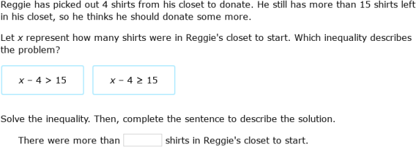 IXL | One-step addition and subtraction inequalities: word problems ...