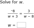 IXL | Solve rational equations with only one solution | 8th grade math