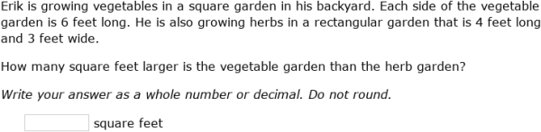 IXL | Area of quadrilaterals and triangles: word problems | 6th grade math