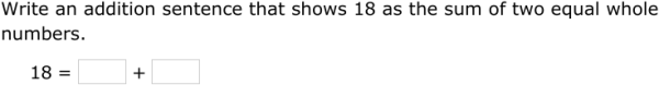 IXL | Add doubles - complete the sentence | 1st grade math
