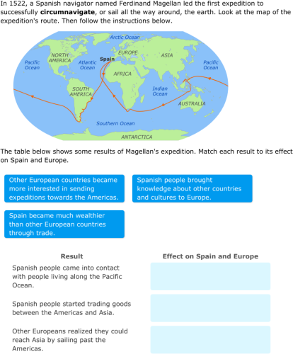 IXL | Portuguese and Spanish expeditions: part II | 6th grade social ...