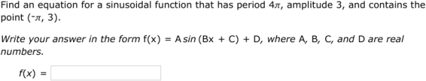 IXL - Write equations of sine functions using properties (Algebra 2 ...
