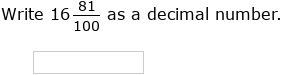 IXL | Convert fractions and mixed numbers to decimals: denominators of ...