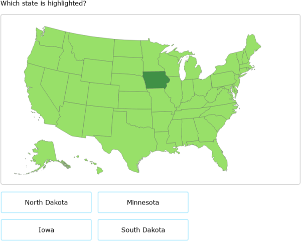 IXL | Identify states of the Midwest | 5th grade social studies