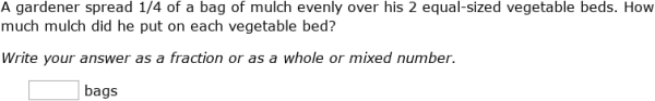 IXL | Divide unit fractions by whole numbers: word problems | 5th grade ...